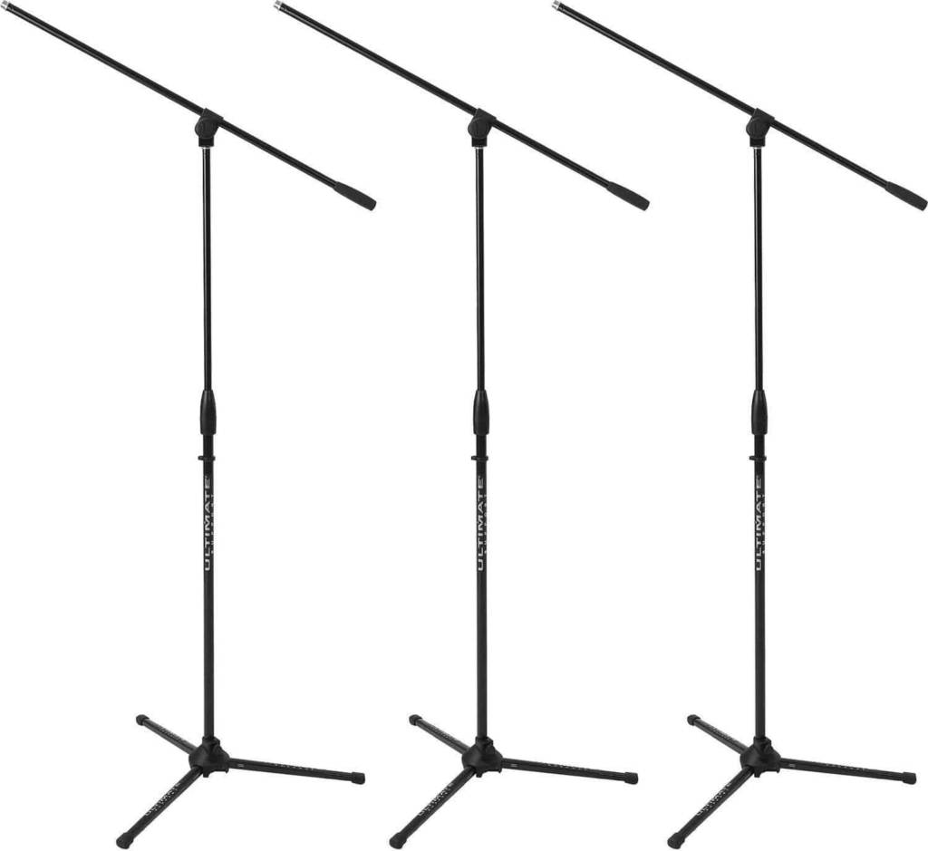 Ultimate Support MC-40B Pro 3-Pack Adjustable Boom Mic Stands - Sweet ...